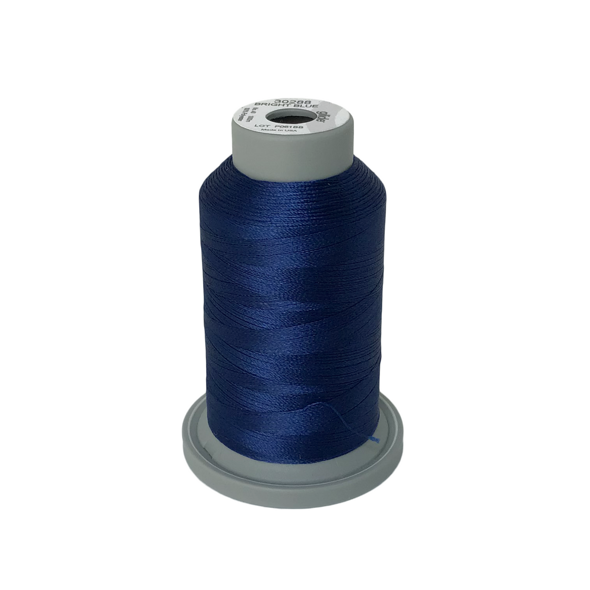 Polyester Embroidery Thread Glide 1,100yds/1,000m - Bright Blue ...