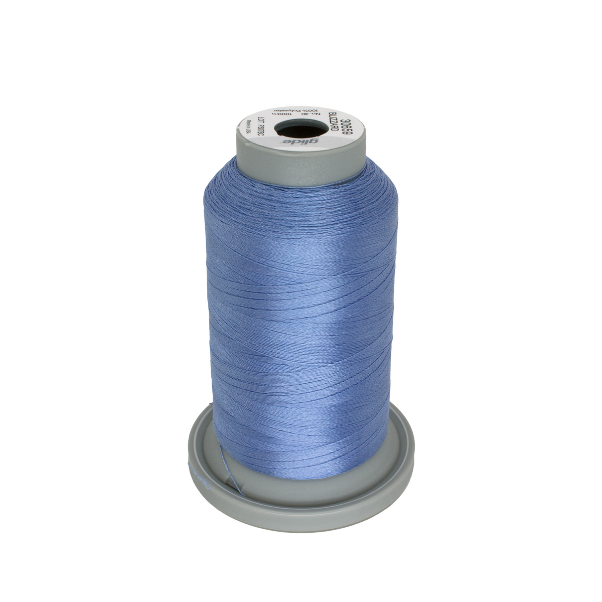 Polyester Embroidery Thread Glide 1,100yds/1,000m - Blizzard ...