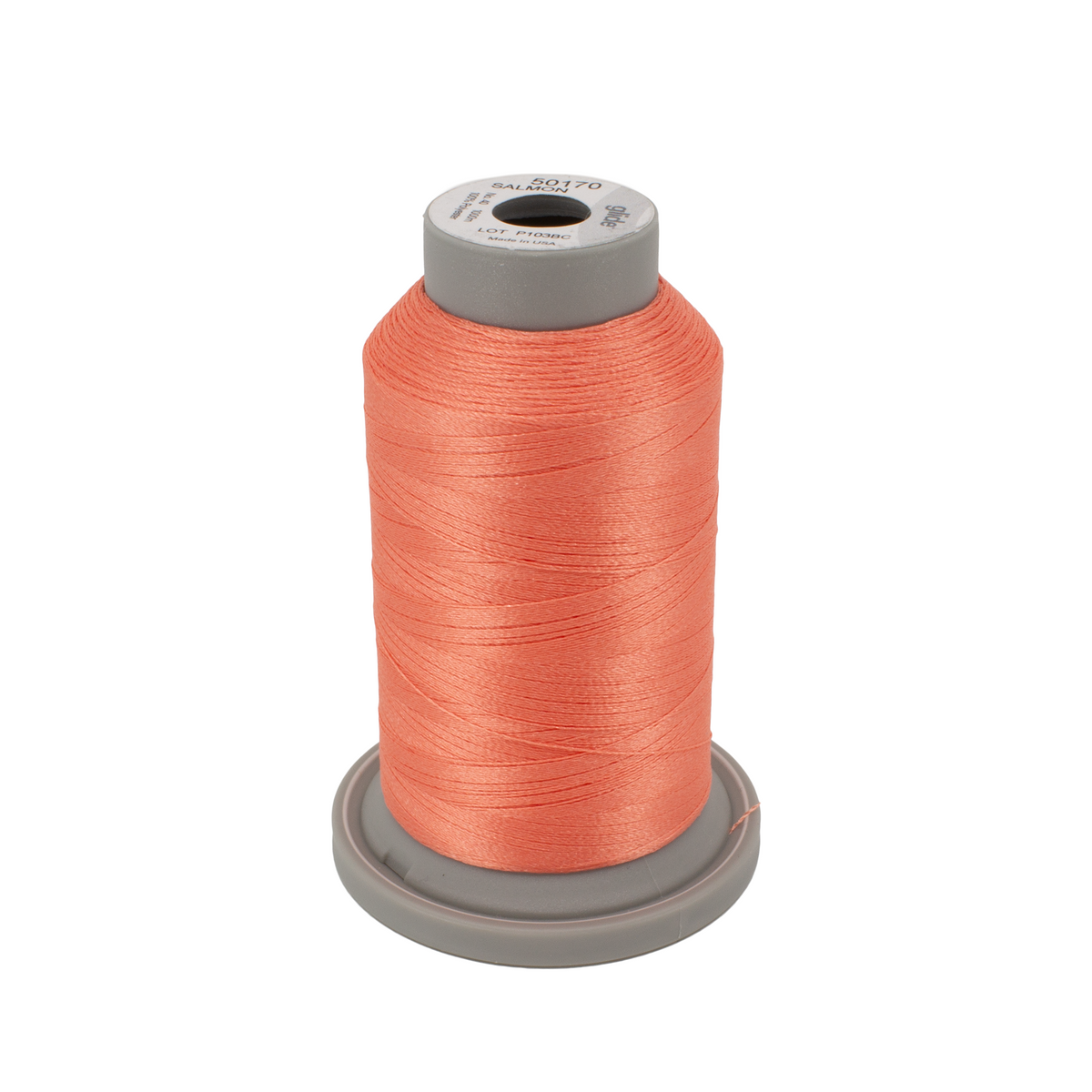 Polyester Embroidery Thread Glide 1,100yds/1,000m - Salmon – Embroidery ...