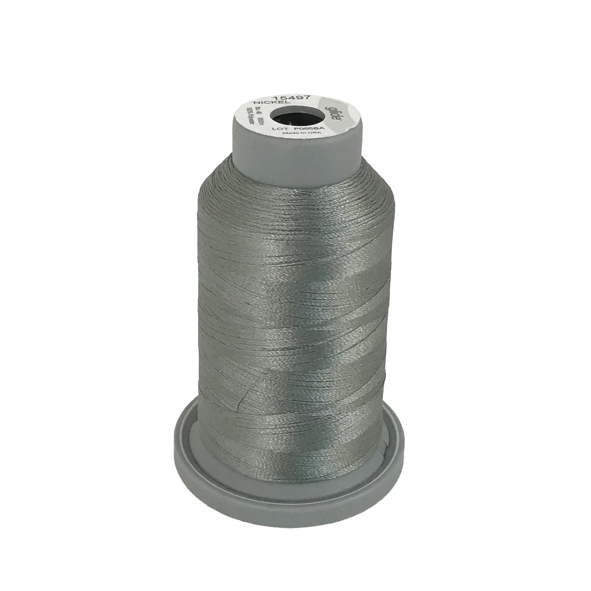 Polyester Embroidery Thread Glide 1,100yds/1,000m - Nickel – Embroidery ...
