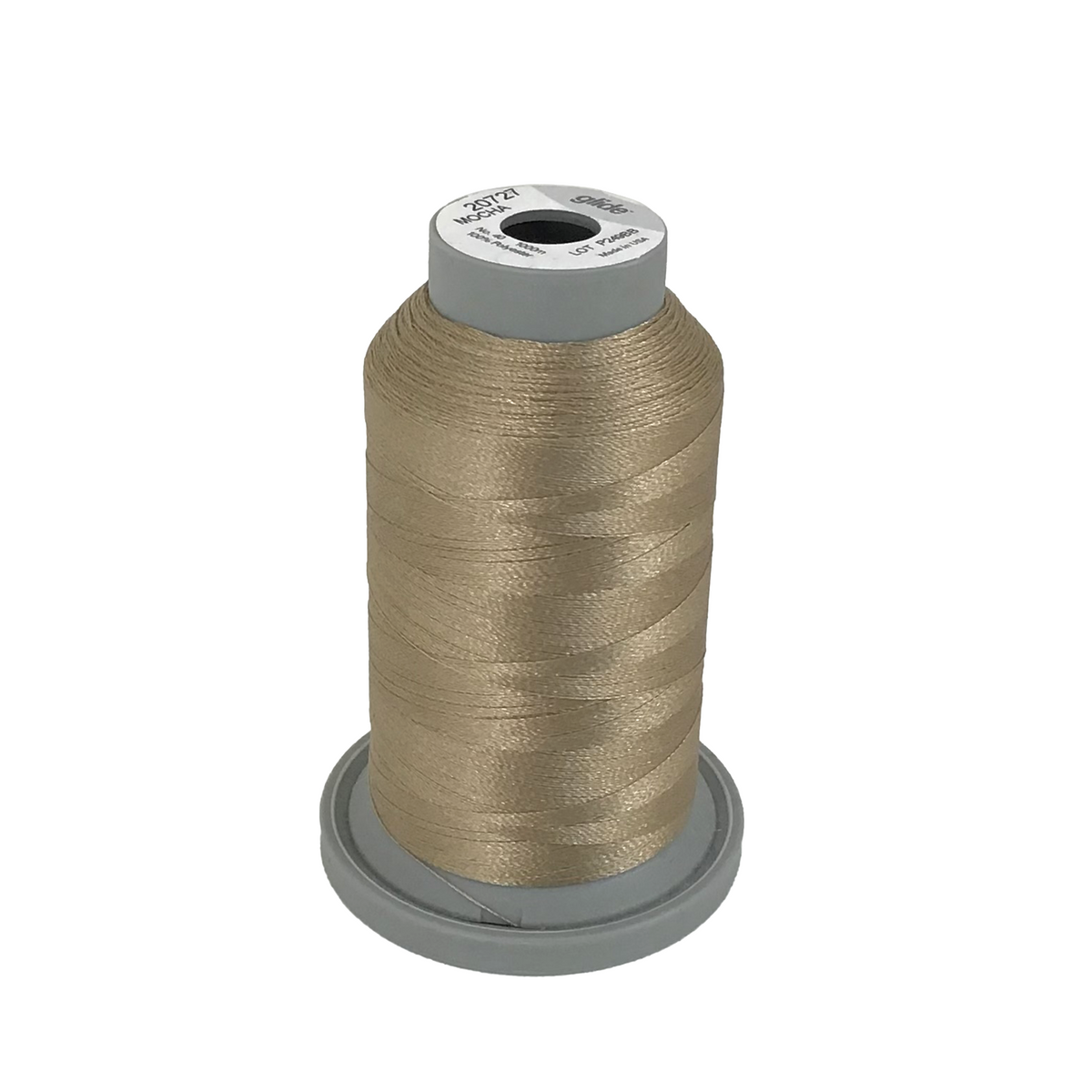 Polyester Embroidery Thread Glide 1,100yds/1,000m - Mocha – Embroidery ...
