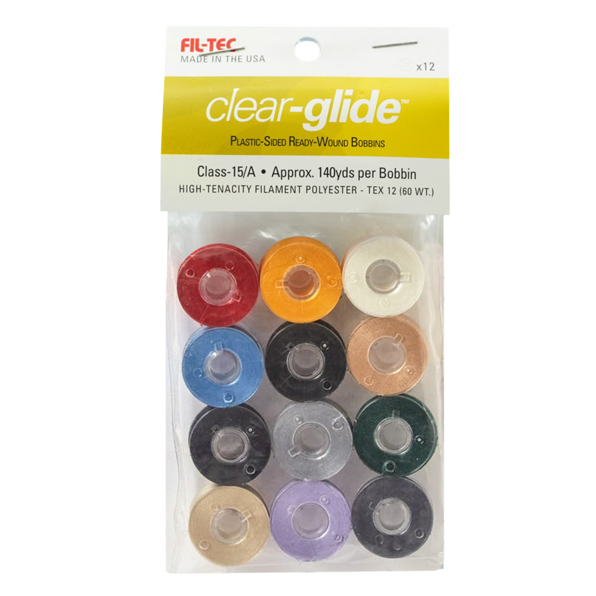 Clear Glide Filament Polyester No. 60 Bobbins Style 15/A – Embroidery ...